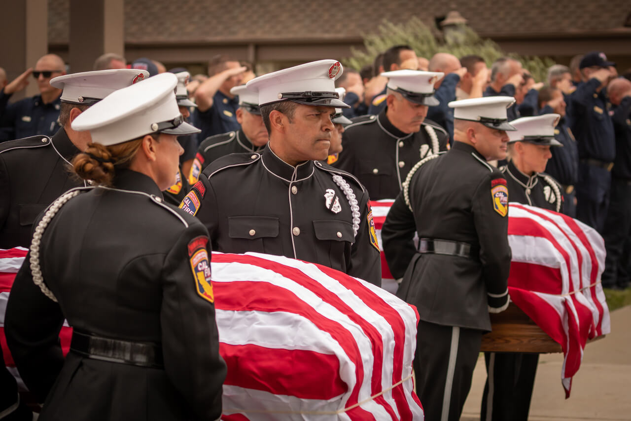 Solemn Procession Honors Fallen Cal Fire Firefighters Zapinin