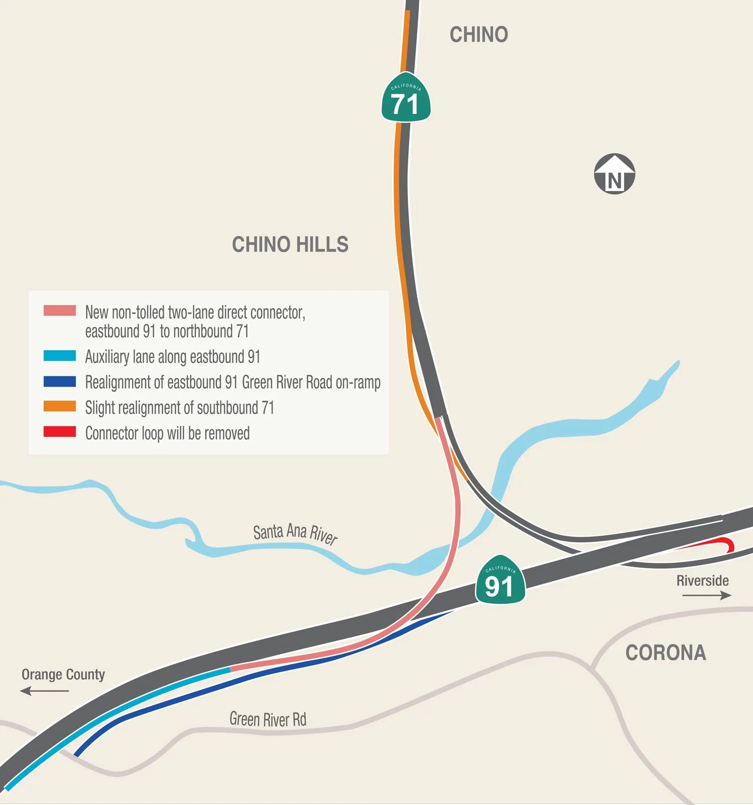 State Route 91 and 71 - Freeway Connectors to be Closed Overnight on ...